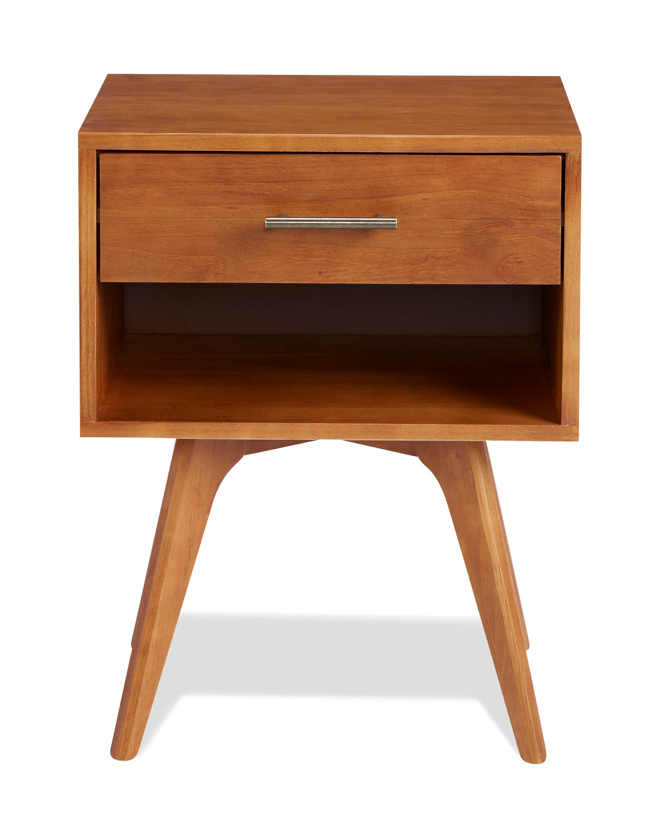 Mid Century Modern One Drawer Nightstand - 3 Finishes – Camaflexi