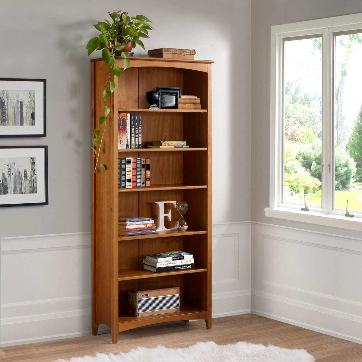 Shaker Style Bookcase - 2 Color Options / 3 Size Options – Camaflexi